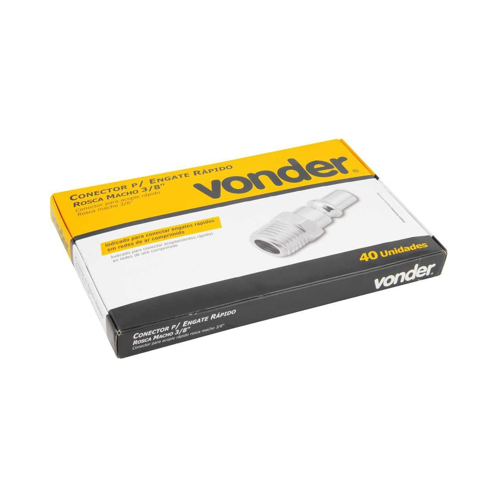 Conector/Racord De 1/4", Com Rosca Macho 3/8" Npt, Vonder - 5114038000 - equipabr